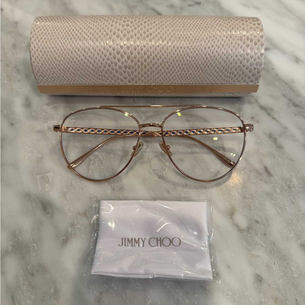 Jimmy Choo Blue-Violet Light Protection Eyeglasses - Gem